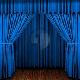 Blue stage curtain Computer Printed Photography Backdrop, DT-XU-0210 ...