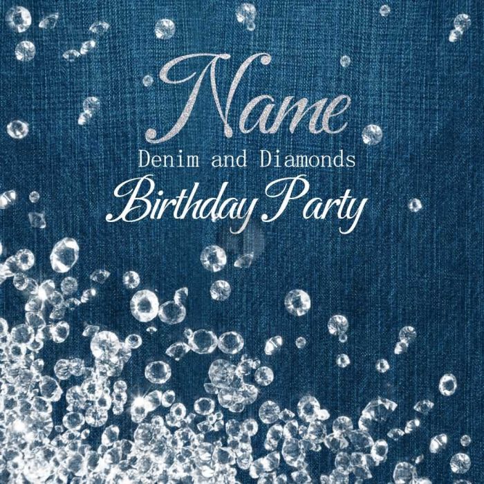 Diamonds And Denim Background