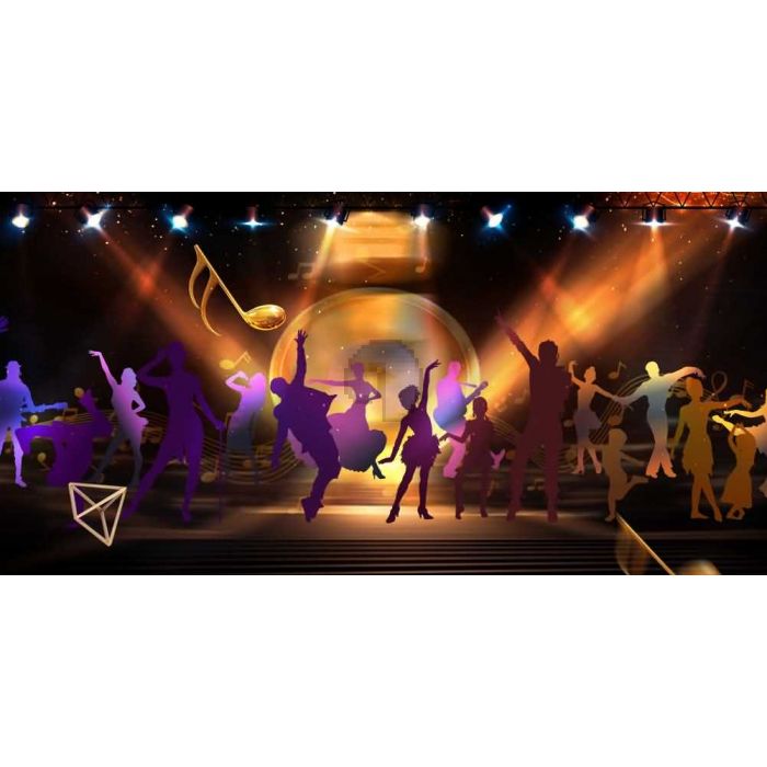 Stage Light Computer Printed Dance Recital Scenic Backdrop, Stage light ...