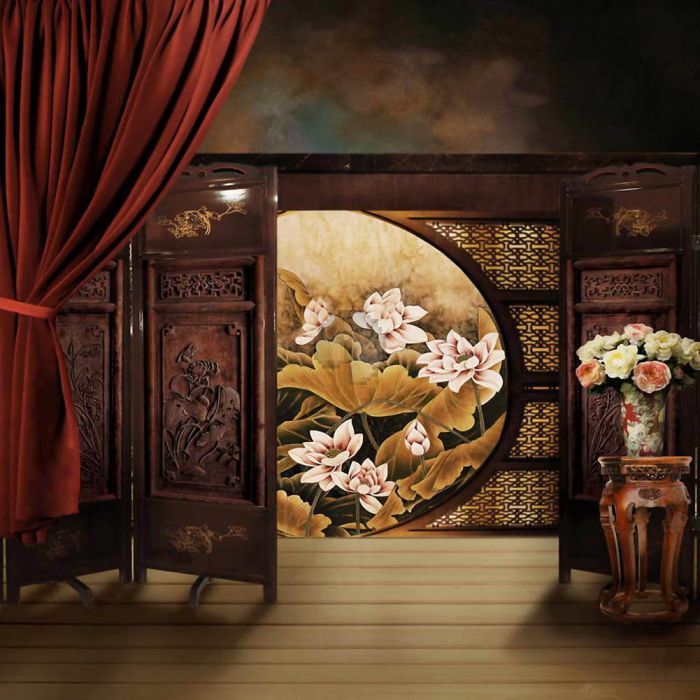 Chinese Style Elegant Indoor Computer Printed Photography Backdrop, CM ...