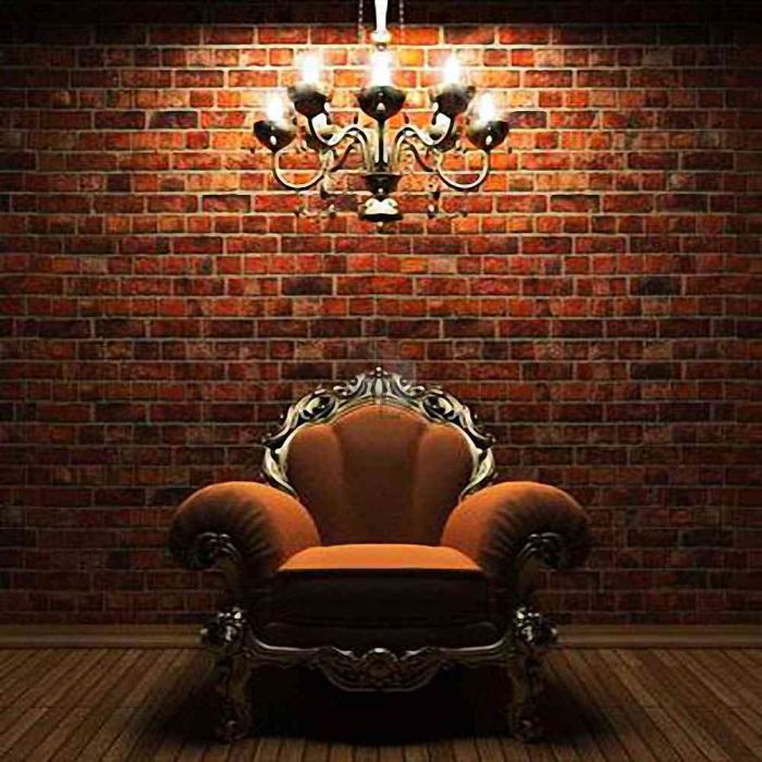 Royal Chair And Brick Wall Computer Printed Photography Backdrop, HY-CM ...