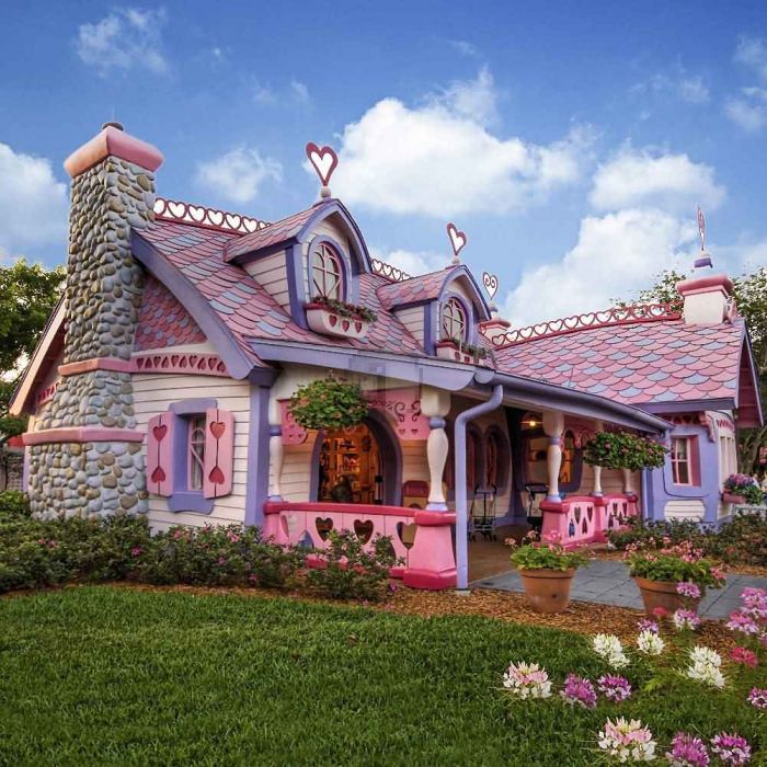 Cute House Computer Printed Photography Backdrop, LMG-405 Backdrop ...