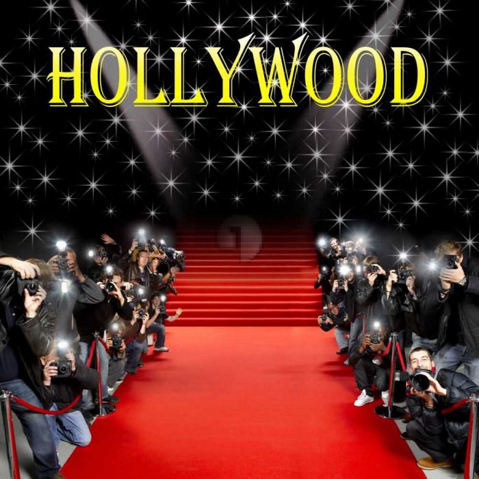 Hollywood Star Take Photos Red Carpet Computer Printed Photography ...