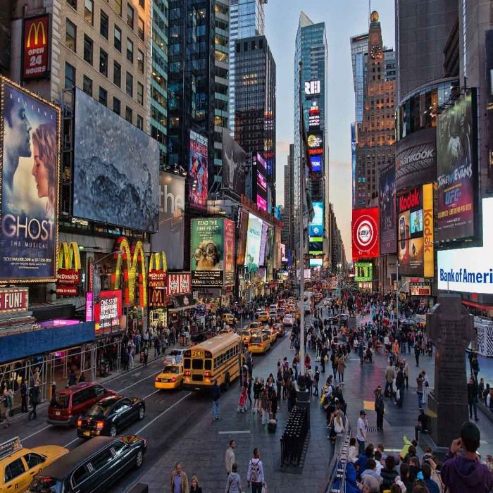 Busy City Streets Computer Printed Photography Backdrop, XLX-497 ...