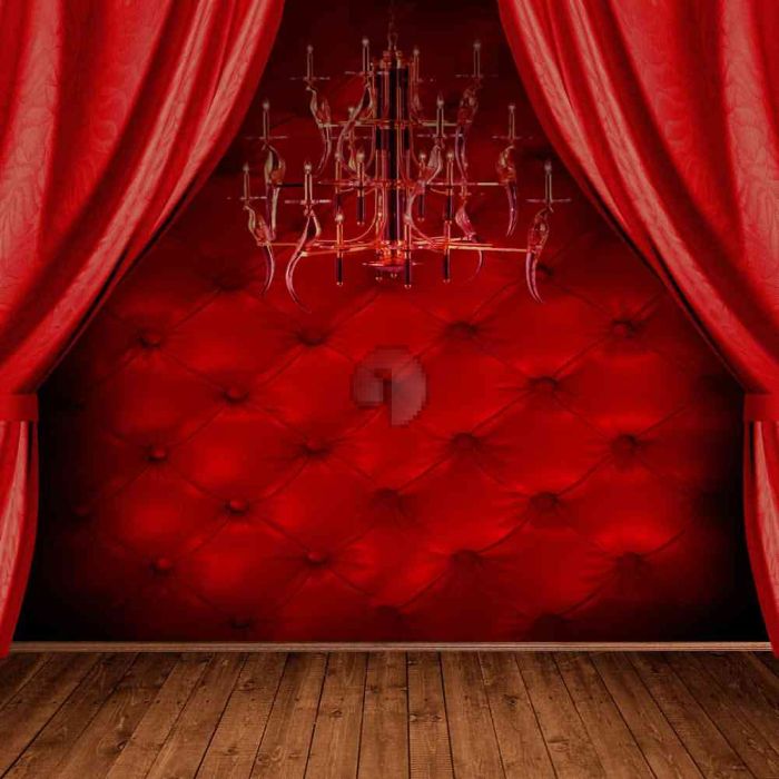Red Stage Computer Printed Photography Backdrop, YKY-171 Backdrop ...