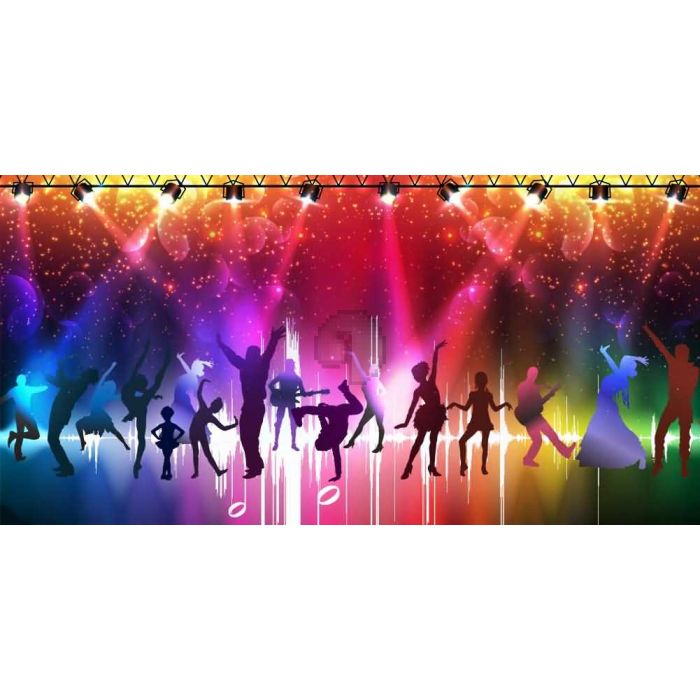 Dancers Footlights Computer Printed Dance Recital Scenic Backdrop ...